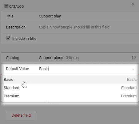 Form field types | Pyrus Help