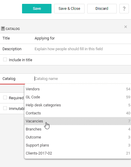Form field types | Pyrus Help